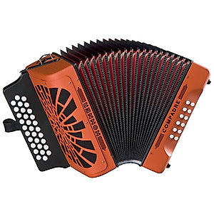 Hohner Compadre GCF Accordion, Orange