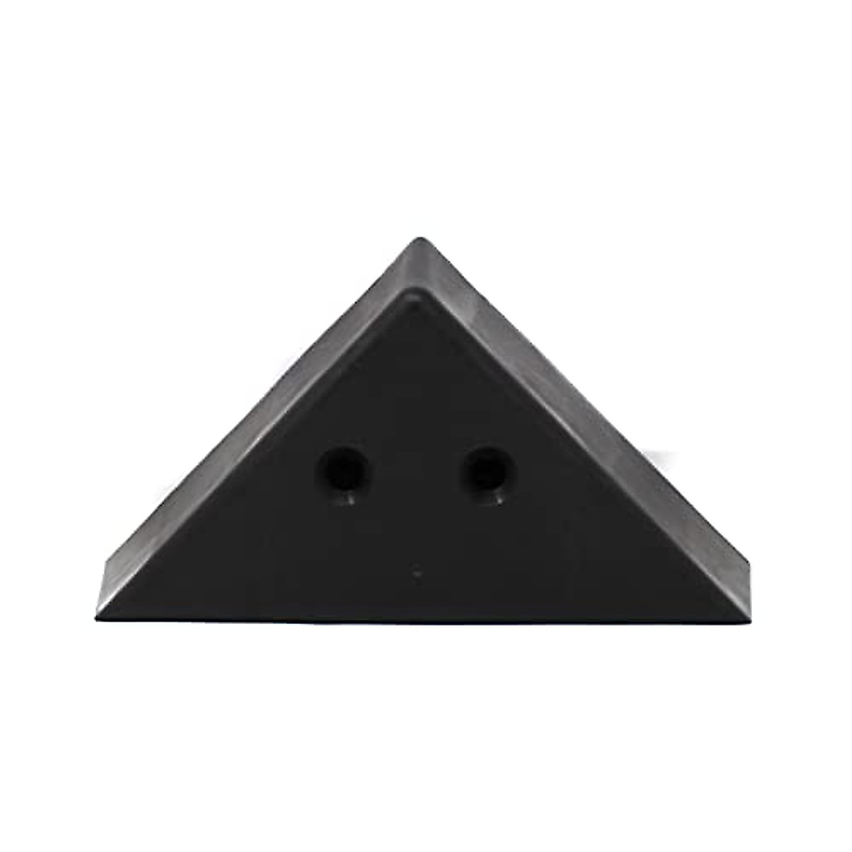 JSP Manufacturing 3" Triangle Plastic Furniture Black Corner Legs - Sofa Couch Chair Ottoman (4 Legs)