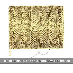 JOVITEC 39.4 Feet 2 mm Link Ball Chains Necklace Chain Necklace Jewelry Plier with 30 Pieces Lobster Clasps and 100 Pieces Jump Rings for Jewelry Accessories DIY (Gold)