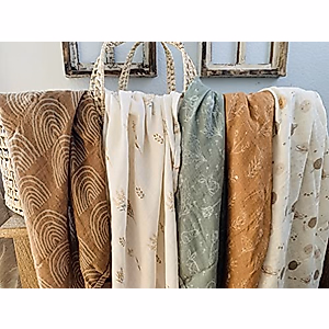 Leyl&Ari Muslin Swaddle Blanket (Sage/Bunny & Dandelion)