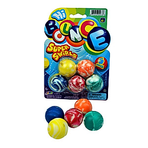 JA-RU Bouncy Balls Superballs Super Hi Bounce (2 Packs, 5 Balls Each) Fidget Bouncy Ball Small Toys Party Favors for Kids Toy Racquetball Bulk Kids Prize Premium Gift Includes Sticker 973-2s