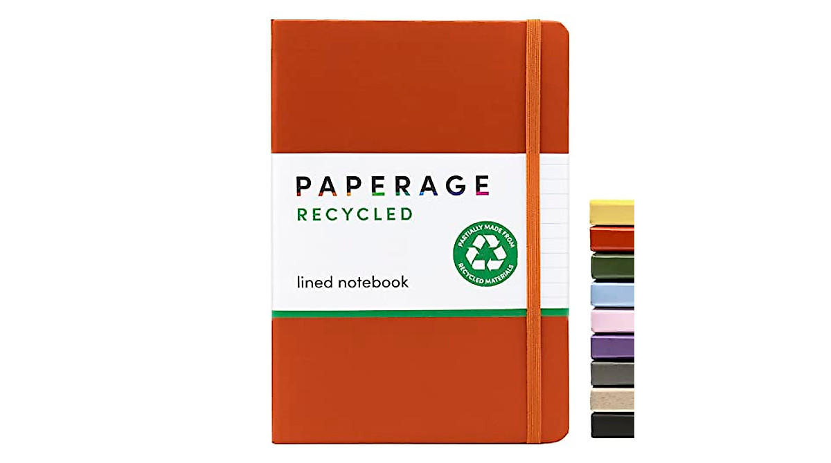 PAPERAGE Recycled Lined Journal - 160 Pages Hardcover