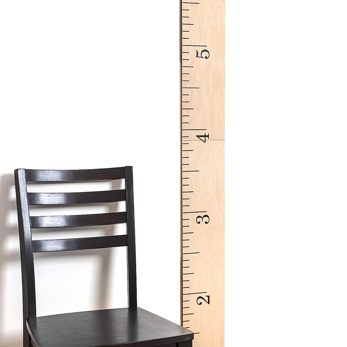 HEADWATERS STUDIO Wooden Ruler Growth Chart for Kids, Boys & Girls - Height Chart & Height Measurement for Wall - Kids Nursery Wall Decor and Room Hanging Wall Decor - Natural Schoolhouse Ruler Inches