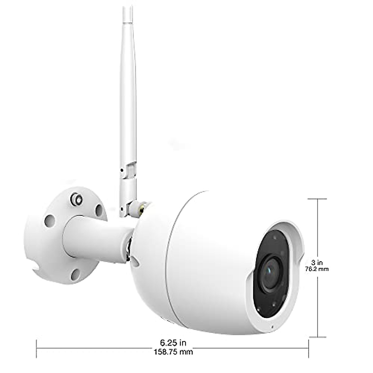 Energizer Connect Smart 1080p HD Certified Weatherproof Outdoor Camera with Remote Access, Motion Alerts, 2 Way Audio and Night Vision | Compatible with Alexa and Google Assistant