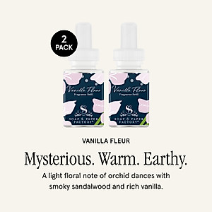 Pura and Soap & Paper Factory Diffuser Scent Refill - Smart Home Air Diffuser Fragrance - Up to 120-Hours of Luxury Fragrance per Vial - Clean & Safe Diffuser Fragrance - 2 Pack, Vanilla Fleur