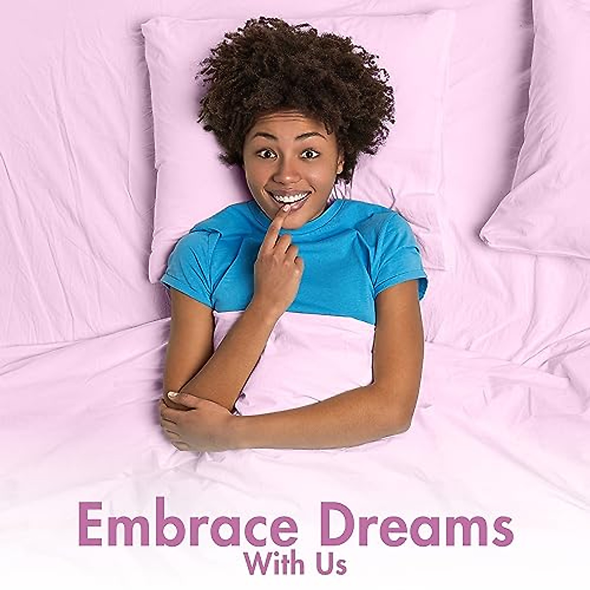 Homes Perception - 3-Piece Jersey Bed Sheets - Twin Size - Jersey Knit Sheet Set – Breathable & Soft Cotton Jersey Sheets - Includes Flat Sheet, Jersey Fitted Bed Sheet, & 1 Pillowcase, Pink