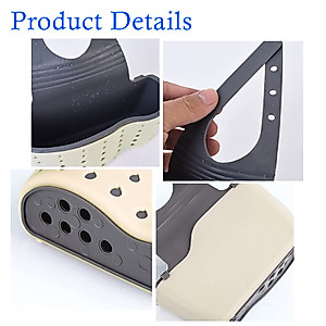 JAKENHAM 2Pack Sink Hanging Sponge Holder,Sink Caddy Sponge Holder Soap Holder,Hanging Ajustable Strap Faucet Caddy with Drain Holes for Drying,Beige