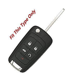 KAWIHEN Silicone Key Fob Cover Compatible with Chevrolet Chevy Camaro Cruze Equinox Impala Malibu Sonic OHT01060512 KR55WK50073（Yellow）