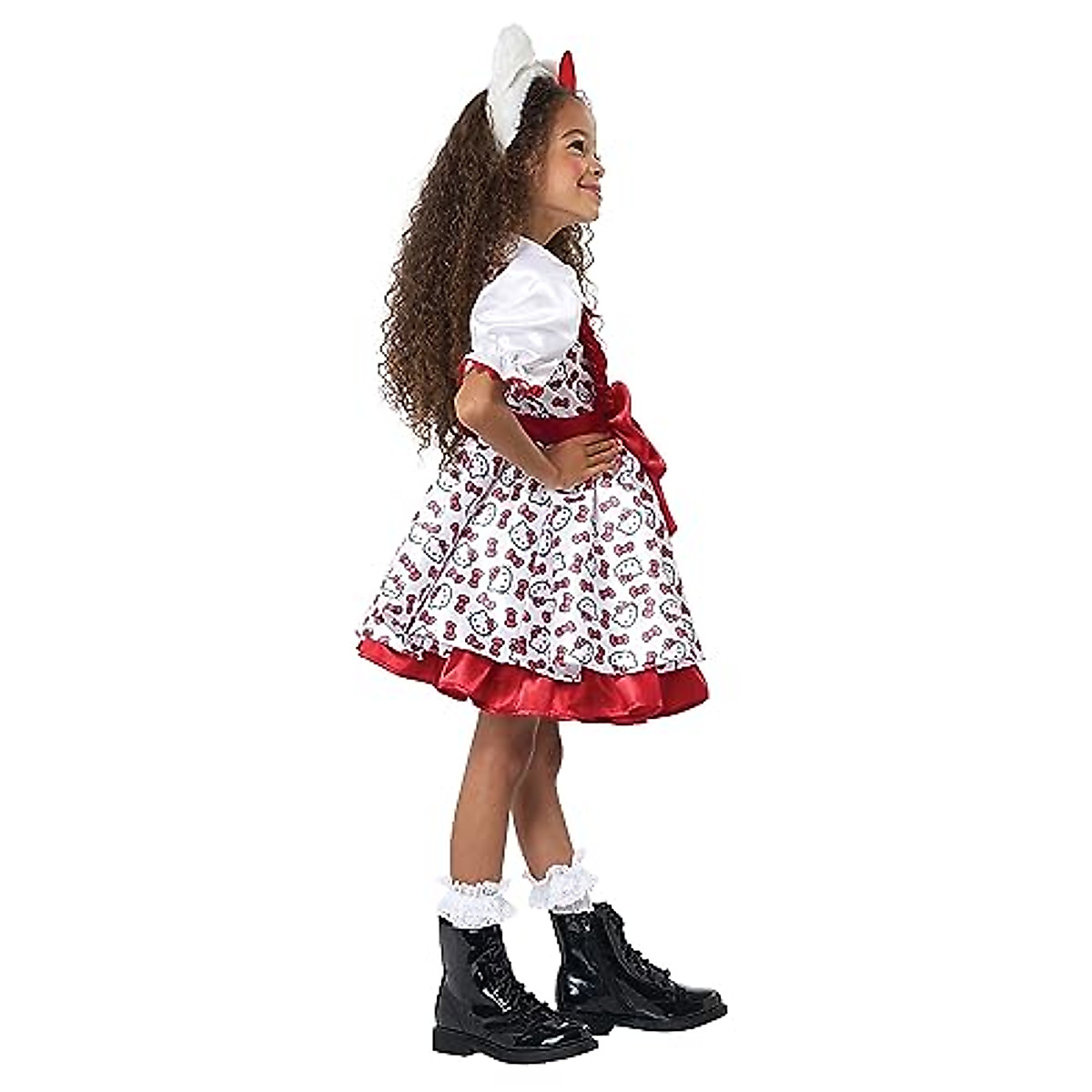 California Costumes Hello Kitty Classic Party Dress, Child Small, White/Red