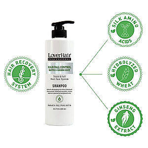 Combo LoverHair Professional Hair Fall Control Shampoo & Conditioner 600ml - 20.3 fl.oz