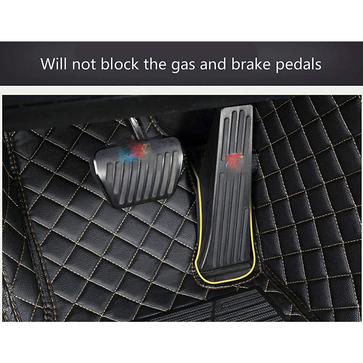 Car Floor Mats for Volvo - S60 2011-2017 Full Coverage Foot Pad All Weather Anti-Slip Waterproof Dustproof Interior Protection Luxury PU Leather Custom Auto Carpe QUUFAA (Beige,S60 2011-2017 Year)