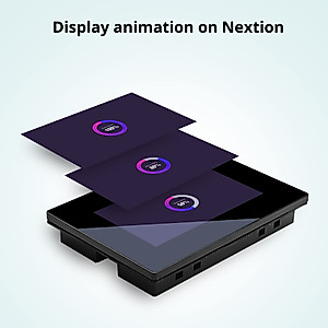 Nextion 7.0″ Intelligent HMI Display NX8048P070-011C-Y Capacitive LCD-TFT Touch Screen 800 * 480 with Enclosure, Nextion Display Support Video Audio Animation Play Functions.