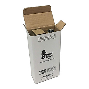 Royal Designs LB-2001-2 Clear Edison Incandescent Vintage Style 60-Watt T10 E26 120V Light Bulb, 2 pack