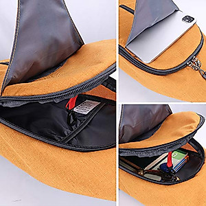 WATERFLY Crossbody Sling Backpack Sling Bag Travel Hiking Chest Bag Daypack