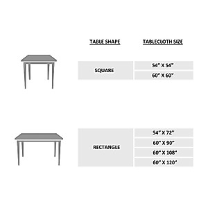 Maison d' Hermine Tablecloth 100% Cotton 60"x60" Decorative Square Tablecloths Washable Table Cover, Home, Wedding, Restaurant, Buffet Party & Camping, Masterpiece -Spring/Summer