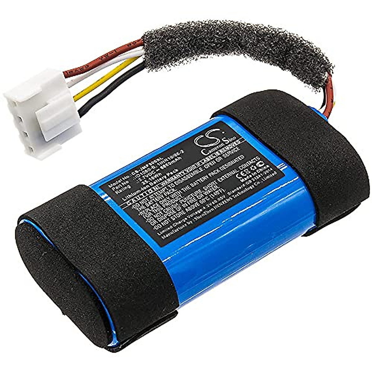Replacement Battery for Flip 5 JBLFLIP5WHTAM Speaker, fits Part No ID1060-B 1INR19/66-2 6800mAh