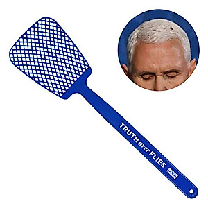 leveraYo Biden Harris Pence Fly Swatter, Durable Practical Tool with Non-Slip Holed Handle Swatter, Home Office Daily Portable Fly Swatter Home Office Car Room Portable Garden Yard