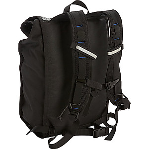 Green Guru Gear Commuter Upcycled Made in USA Backpack Black, 18-Liter