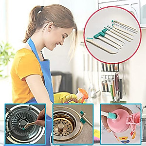 18 Pcs Small Household Cleaning Brushes by ELEMGULY,Deep Detail Crevice Brush Set for Hole, Gap, Corner, Space, Micro Crevice Scrub Cleaner Tool for Bottle, Keyboard, Window, Door Track,2 Sets