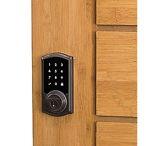 Kwikset Premis Touchscreen Smart Lock Electronic Deadbolt, Works with Apple HomeKit via Apple HomePod or Apple TV, in Venetian Bronze