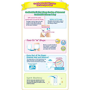 Diapers - Japanese Tapes - Import Diapers Merries Smooth Air-Through - 82 Pieces - S 8-17 lbs - Comfortable Fit - Prevents Leakage from The Sides - Less Pressure On Your Baby's Tummy