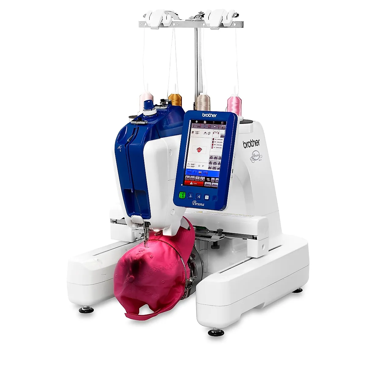 Brother Persona PRS100 Single Needle Embroidery Machine with 4-Spool Thread Stand and Free Arm Embroidery