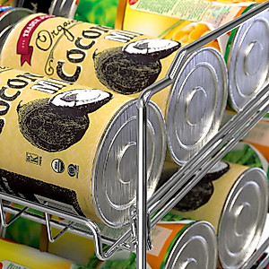 SimpleHouseware Stackable Can Rack Organizer, Chrome