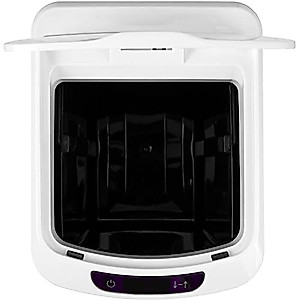 Hanover 12-Liter / 3.2-Gallon White 12 Liter / 3.2 Gallon Hands Free Garbage Bin, Fingerprint Resistant, Soft Close, Sensor Lid, 12L Trash Can 2