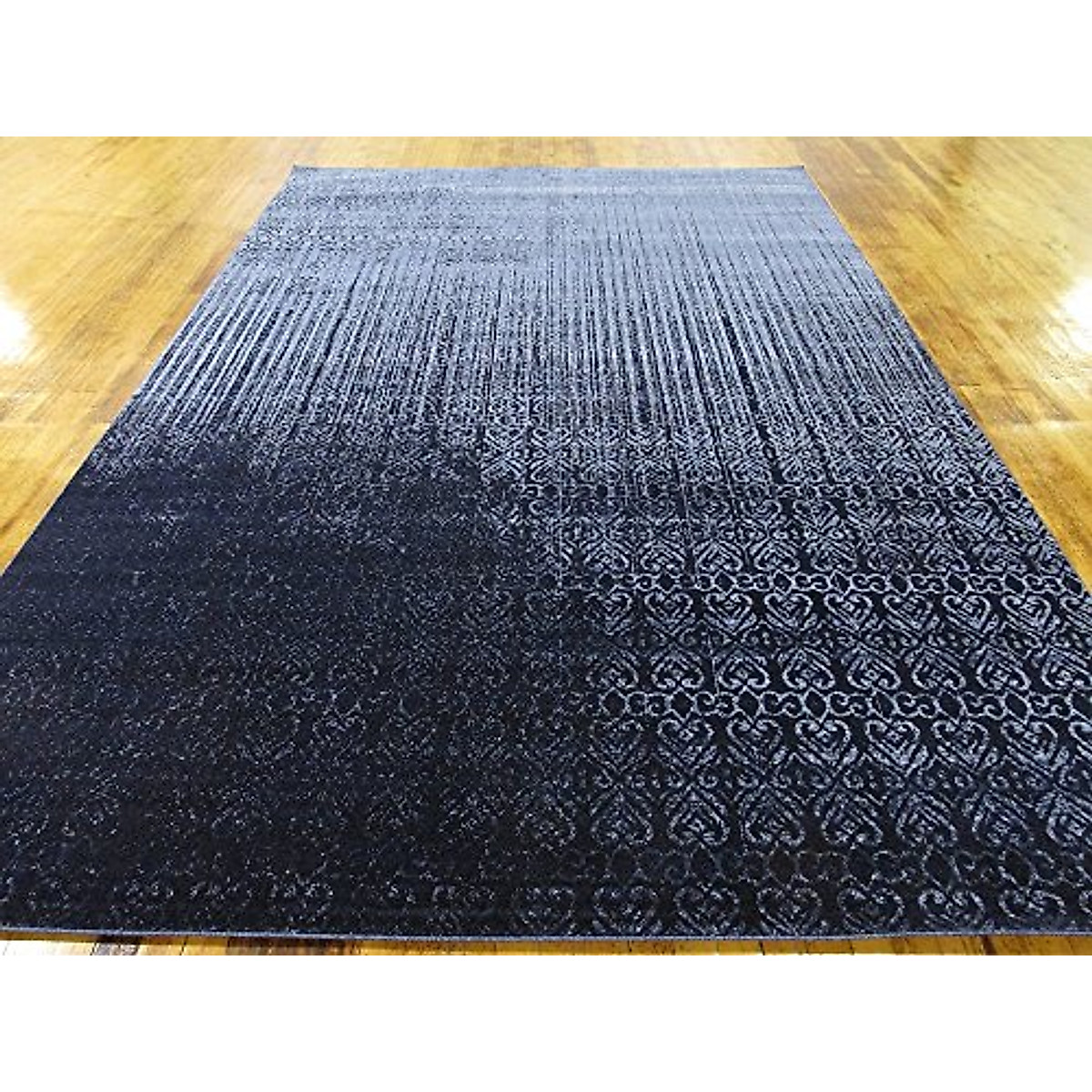 Unique Loom Del Mar Collection Area Rug - Jennifer (10' 6" x 16' 5" Rectangle, Blue/ Navy Blue)