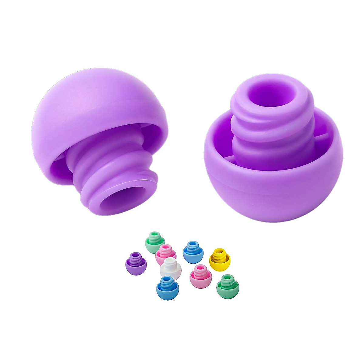 Syringe Caps for Pets fit Slip leur and Lock luer PURPLE (100 caps)