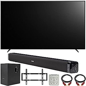 Sony XR65X90K Bravia XR 65" X90K 4K HDR Full Array LED Smart TV (2022 Model) Bundle with Deco Gear Home Theater Soundbar with Subwoofer, Wall Mount Accessory Kit, 6FT 4K HDMI 2.0 Cables and More