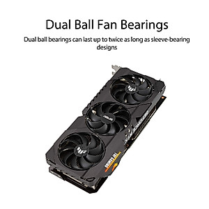 ASUS TUF Gaming NVIDIA GeForce RTX 3080 V2 OC Edition Graphics Card (PCIe 4.0, 10GB GDDR6X, LHR, HDMI 2.1, DisplayPort 1.4a, Dual Ball Fan Bearings, Military-Grade Certification, GPU Tweak II)