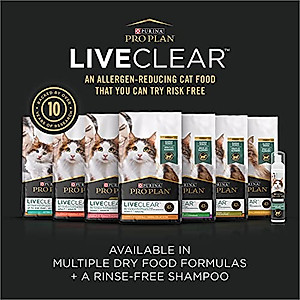 Purina Pro Plan LiveClear Dry Cat Food for Kittens Chicken & Rice Formula - 3.2 lb. Bag