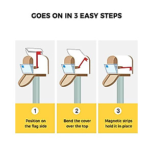 Christmas Mailbox Cover Magnetic Christams Xmas Tree Tile Pattern Pine Simple Strokes Post Box Cover Waterproof Durable Mailbox Wraps for Farmhouse Outdoor Garden Home Decor Standard Size 21 X 18in