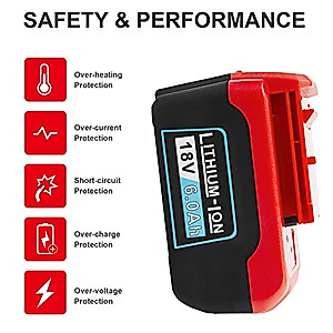 [1-Pack] High-Output 6000mAh [Lithium-Ion Type] 18V PC18B Battery for Porter Cable 18-Volt Battery PC18B PC18BL PCC489N PC18BLEX, Only Can Charged with Charger PCXMVC PCLMVC (Not PCMVC)