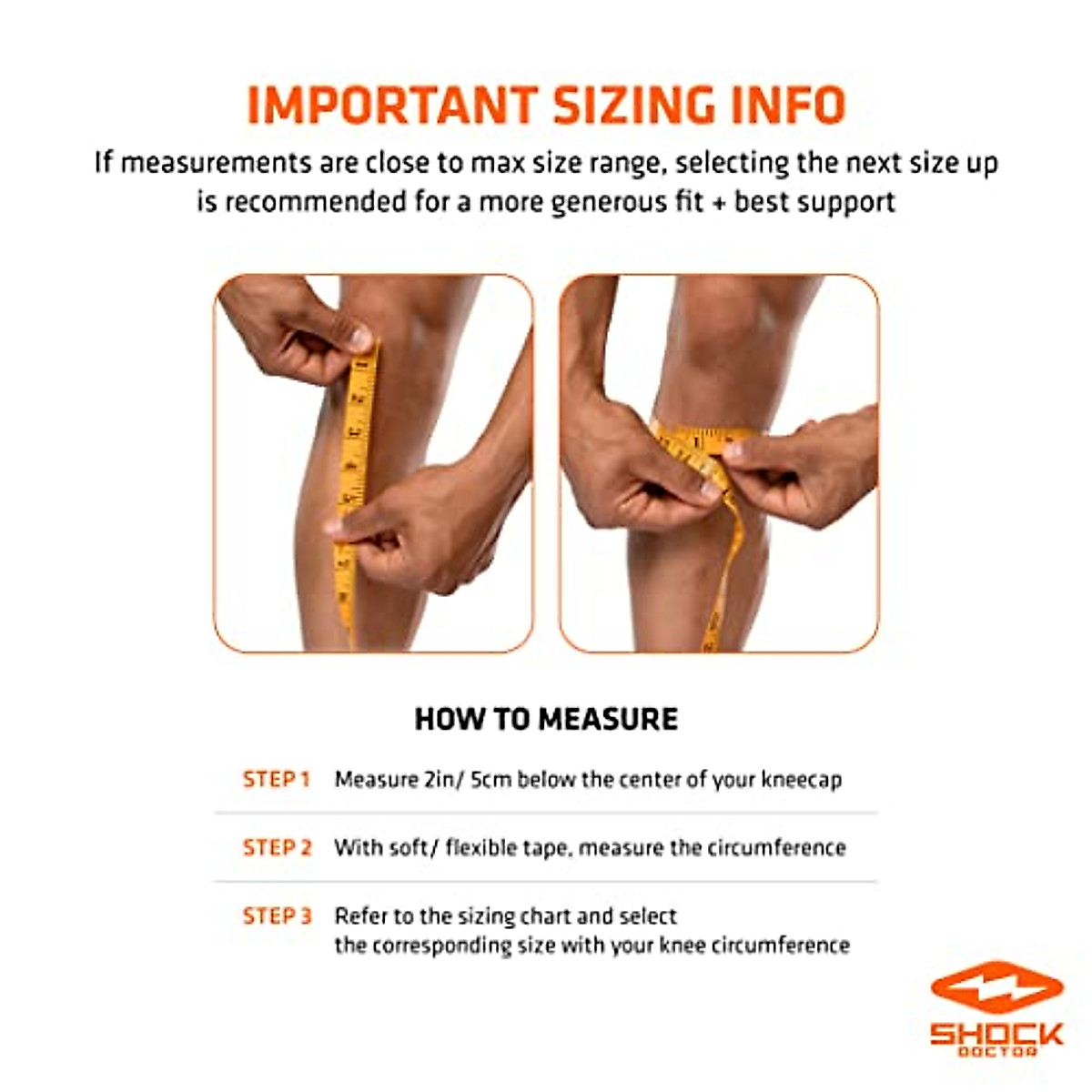 Shock Doctor Compression Knee Brace for Men & Women, Maximum Support, Adjustable Dual Hinges