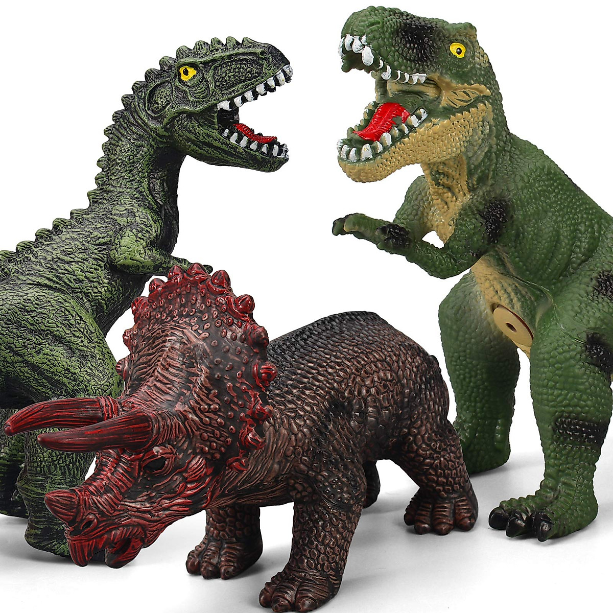 Gzsbaby 6 Piece Jumbo Dinosaur Toys for Kids and Toddlers, Dinosaur Toys for Kids 3-5, Large Soft Dinosaur Toys for Dinosaur Lovers - Perfect Dinosaur Party Favors, Birthday Gifts
