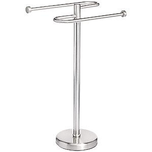 Amazon Basics Bathroom Accessory Collection - Towel Holder, Matte