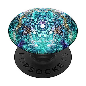 Watercolor Mandala In Galaxy Illustration Design PopSockets Swappable PopGrip