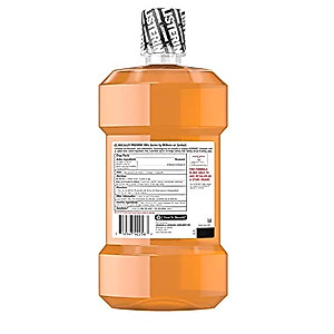 Listerine Ultraclean Oral Care Antiseptic Mouthwash with Everfresh Technology to Help Fight Bad Breath, Gingivitis, Plaque and Tartar, Fresh Citrus, 1.5 l