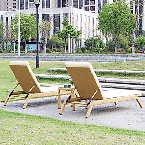 SUQ I OME Replacement Chaise Lounge Bracket Multi Position Adjustable Reclining Brace Heavy Duty Screwed or Riveted Joint Girder Convertible Outdoor Patio Furniture Durable(5 Position, Brown)