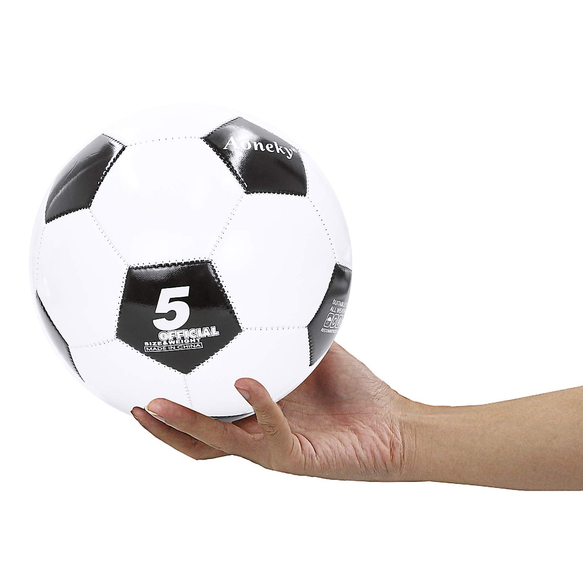Aoneky Size 5 Traditional Soccer Ball - Ball Ships Deflated - Pump not included