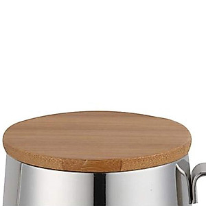 Pour Over Kettle, 12oz/350ml Stainless Steel Gooseneck Coffee Kettle, Long Narrow Spout Coffee Pot Hand Drip Kettle Pour Over Coffee and Tea Pot with Wooden Lid