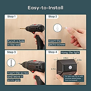 Linkind Solar Lights Outdoor Waterproof, Solar Deck Lights with Motion Sensor, LED Solar Powered Security Lights for Fence, Patio Deck, Stairs, Wall, Step, Garden and Walkway, Cold White, 4-Pack