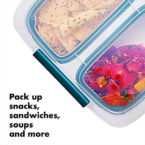 OXO Good Grips Prep & Go 10 Piece Set | Leakproof Food Storage | Ideal for leftovers, meal prep and work lunches | BPA Free | Microwave Safe | Dishwasher Safe | Freezer Safe | Odor and Stain Resistant