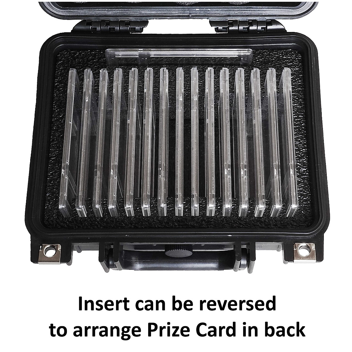 Case Club 31-16 Graded Card Slab Collector Case - Slotted Storage Fits 16+ Slabs, 134 Sleeves, 536 Loose Cards - Travel Case fits Pokemon & Sports Trading Graded Slabs - Waterproof - Heavy Duty