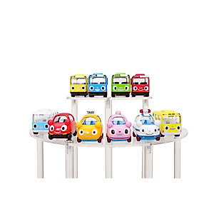 Tayo Mini Cars Toy for Kids - Metal Tayo The Little Bus and Friends Police car(Pat), Taxi(Nuri), Heart, Tayo, Rogi, Rani, Gani, BongBong, Kinder, Speed, Limited Toddlers and Kids Birthday Gift