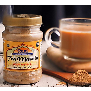Rani Tea (Chai) Masala Indian Spice Blend 16oz (1lb) 454g Bulk PET Jar ~ All Natural | Vegan | Gluten Friendly | Salt & Sugar Free | NON-GMO | No Colors | Indian Origin