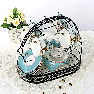 STRAW Black kitchen Rack，Over the Sink Dish Drying Rack, Large Premium Stainless Steel Dish Rack with Utensil Holder Hooks for Kitchen Counter Non-slip