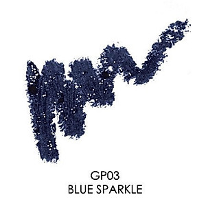 Palladio Glitter Eyeliner Pencil, Longlasting Creamy Cosmetic Pencil, Shimmer Eye Liner, Buttery Smooth Tip, Professional Makeup Glittery Pencil, Sharpenable, Blue Sparkle